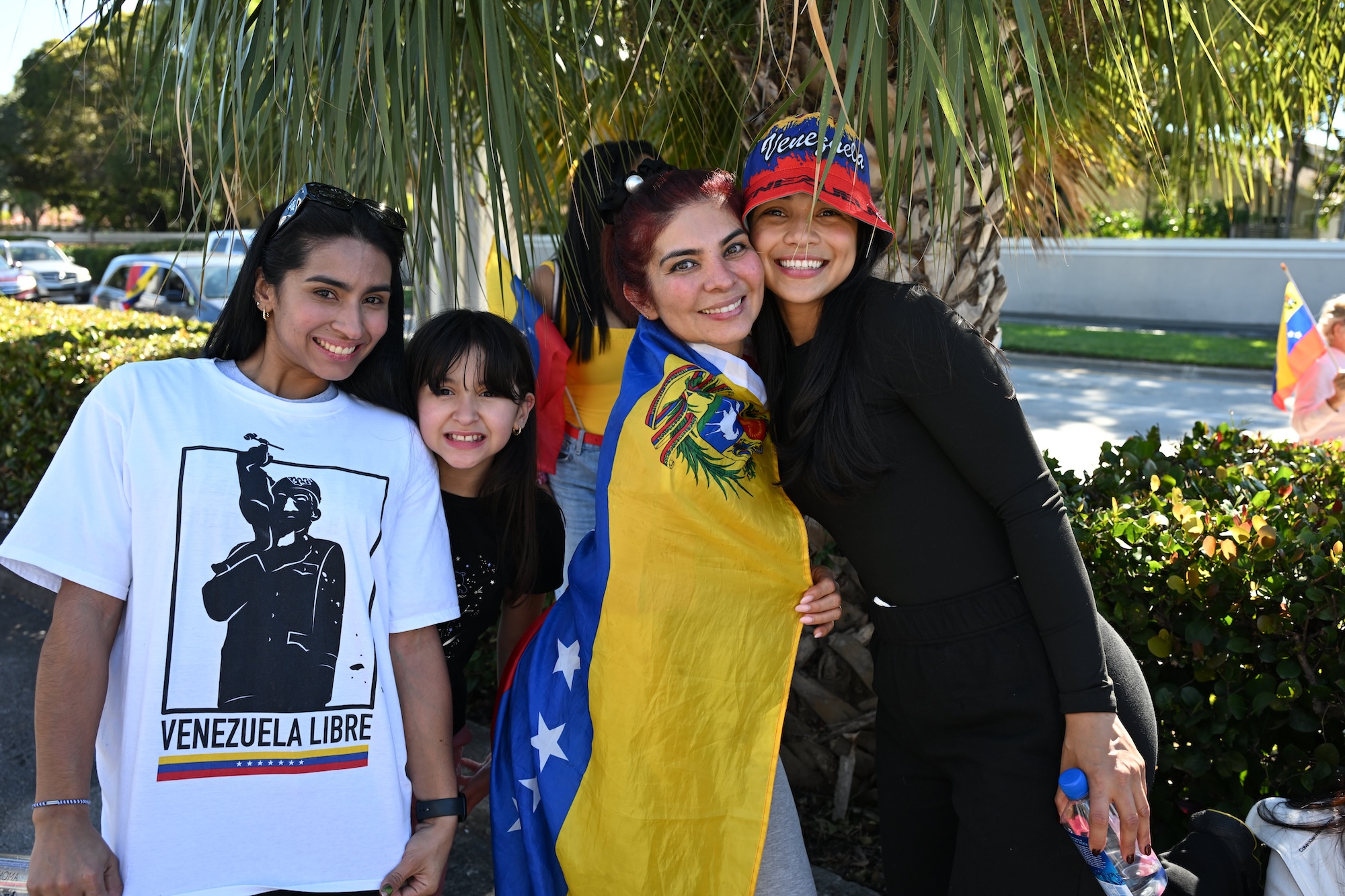 Photos: Miami Venezuelans Celebrate U.S. Capture of Maduro in Doral