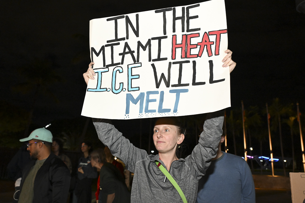 Photos: Protesters Demand "ICE Out" in Miami