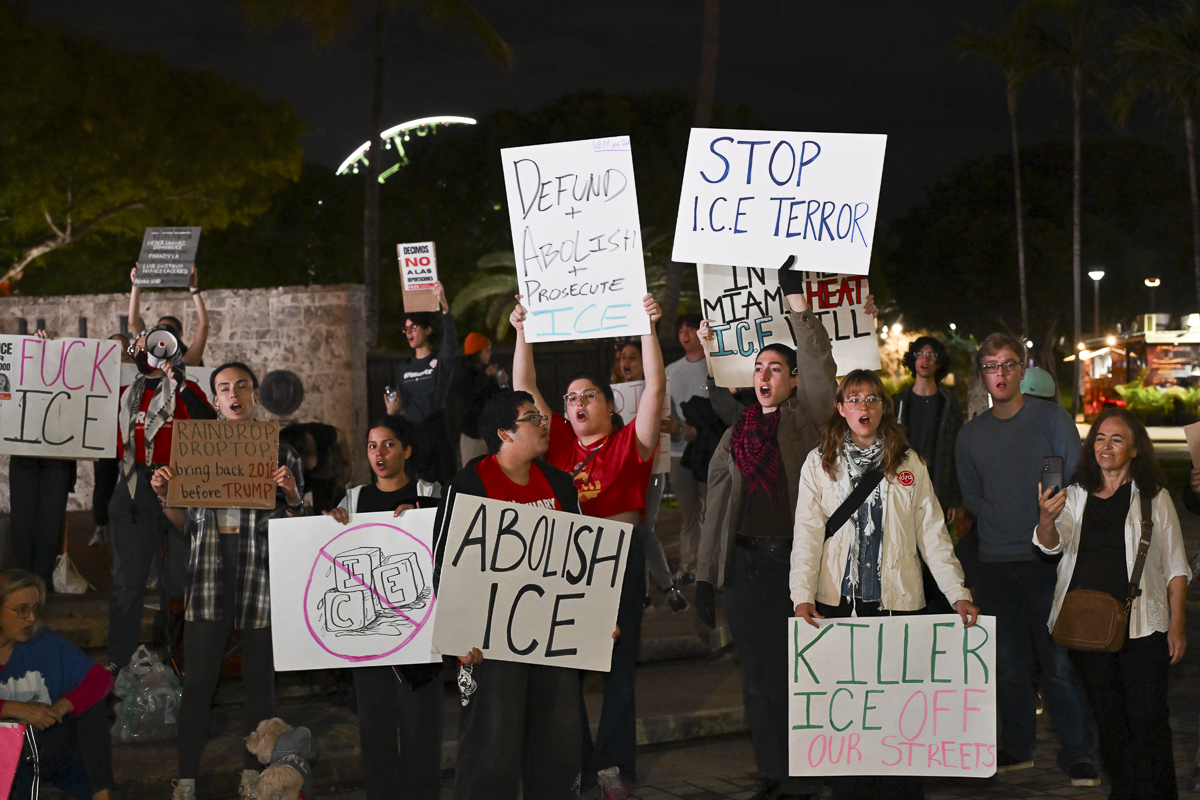 Photos: Protesters Demand "ICE Out" in Miami
