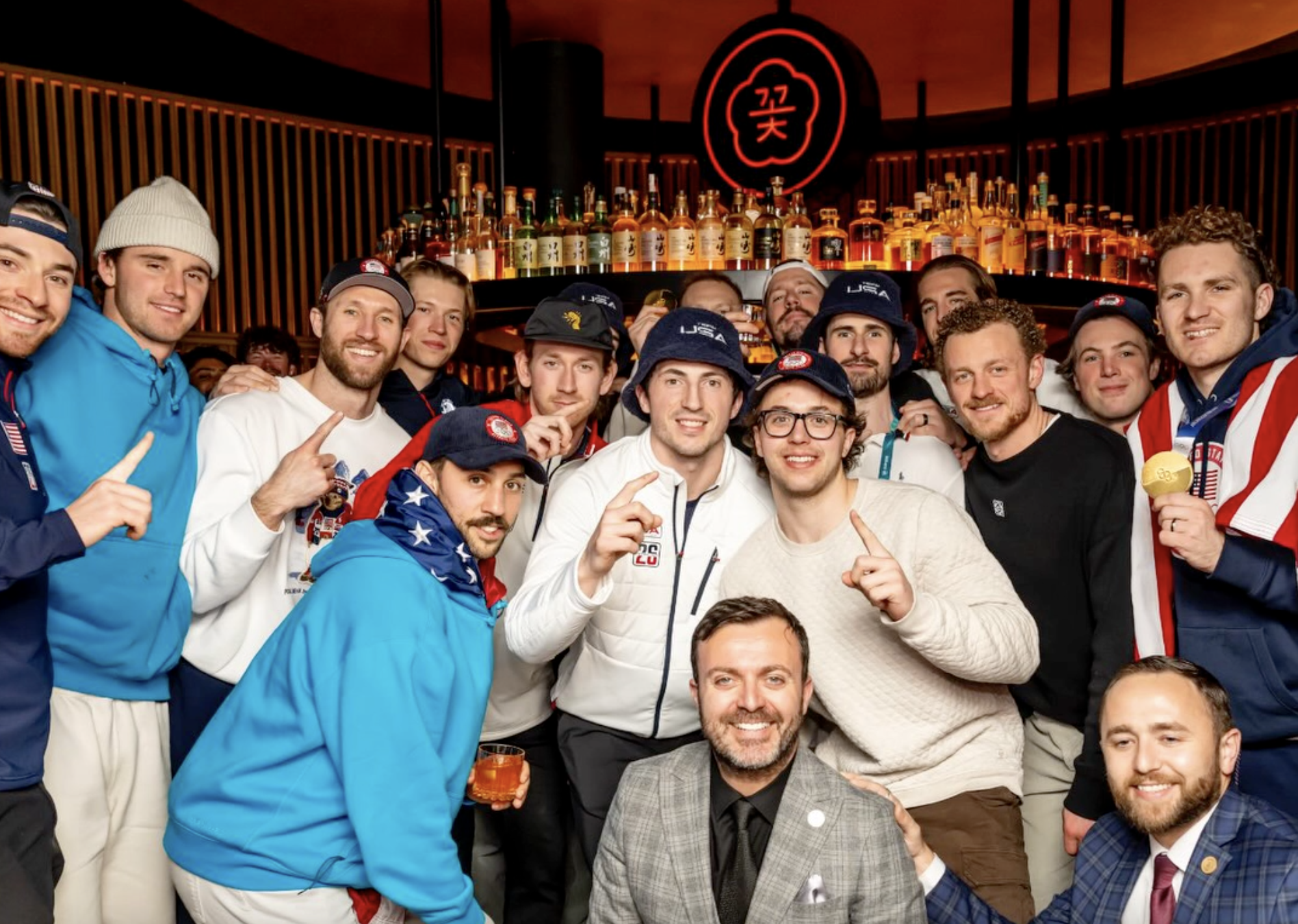 Team USA Men’s Hockey Celebrates Olympic Gold in Miami