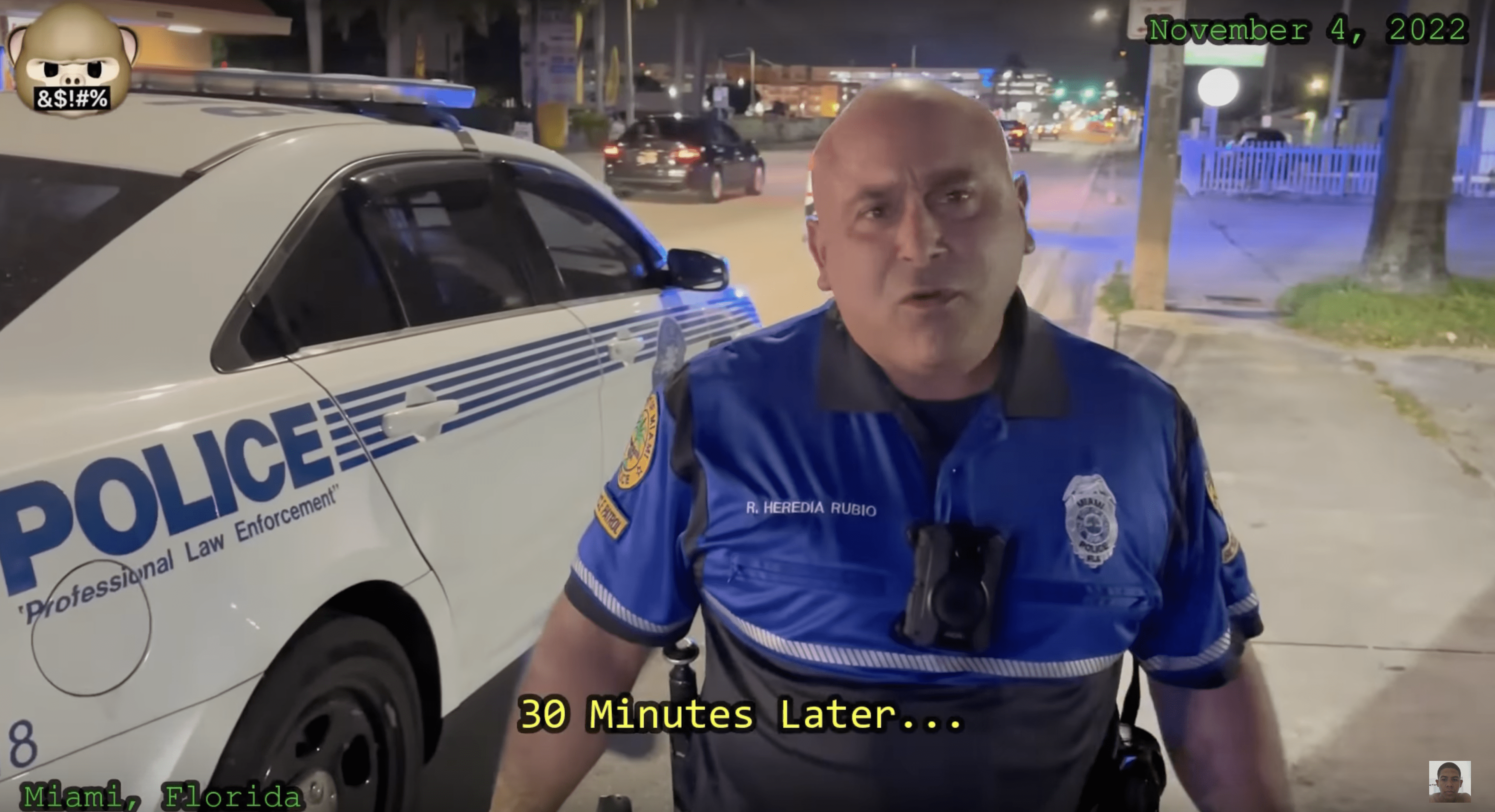 VIDEO: Miami Cop "Uncle Fester" Unlawfully Detained Police-Filming Duo